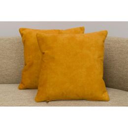 OTTO home Dekokissen &raquo;Sillkeborg&laquo; Dekokissen mit F&uuml;llung, Sofakissen 2er Set 40x40cm Polyester B/L: 40cm, 2 Stk.