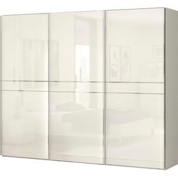 OTTO home Schwebet&uuml;renschrank &raquo;Piano, FSC-zertifiziert, mit Einlegeb&ouml;den und Kleiderstangen&laquo; in 3 Breiten, 224cm hoch, mit verchromten Aufleistungen, 