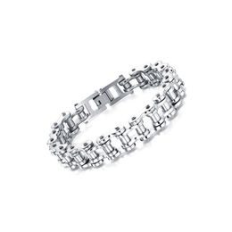 Firetti Damen Gliederarmband &raquo;Schmuck Geschenk Biker&laquo; silber 22cm, Edelstahl