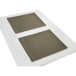 WIRTH Platzset &raquo;NEWBURY&laquo; braun Obermaterial: 67% Polyester, 33% Baumwolle B/L: 35cm x 40cm, 4 Stk., Baumwolle Polyester, eckig