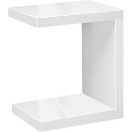 Inosign Beistelltisch U-Form wei&szlig; B/H/T: 50cm x 58,4cm x 40cm