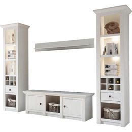 Home Affaire Wohnwand &raquo;California&laquo; Set, 4 Stk. tlg. wei&szlig; Holzwerkstoff B/H/T: 288cmcm