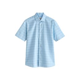 Next Button Up Shirt male size XXL Light blue / White