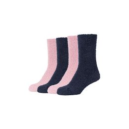 Camano Damen Socken &raquo;warm & cozy&laquo; 4 Paar tlg. bequem, weich, soft, kein Einschneiden, winter warm cozy rosa 35-38