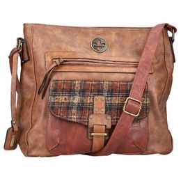 Rieker Damen Umh&auml;ngetasche Schultertasche Handtasche braun B/H/T: 25cm x 23cm x 7cm