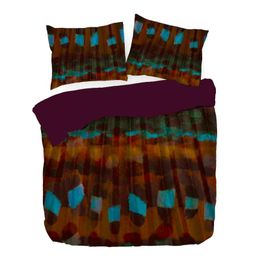 Kayori Bettw&auml;sche &raquo;Pema&laquo; 2 Stk. 100% reiner Bio-Baumwoll-Satin bunt Mako-Satin, Obermaterial: 100% Baumwolle B/L: 155cm x 220cm, 1 Stk., 1 Stk., Mako-