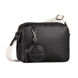 Tom Tailor Damen Tom Tailor Umh&auml;ngetasche &raquo;Rima&laquo; elegante Formen treffen auf sportiven Schulterriemen & Minipouch schwarz B/H/T: 20cm x 15,5cm x 6cm