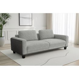 Sit & More sit&more Big-Sofa &raquo;Concept&laquo; Modernes Sofa in drei Fu&szlig;farben zur Auswahl 100% Polyester B/H/T: 186cm x 84cm x 93cm,mit Fu&szlig; Buche schwarz