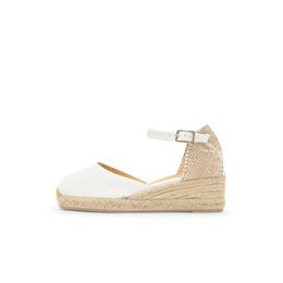 Casta&ntilde;er Espadrilles 'Carol' Damen Gr&ouml;&szlig;e 36 hellbeige / wei&szlig; Sommerschuhe