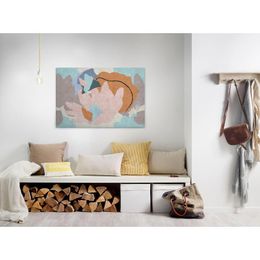 A.S. Cr&eacute;ation Leinwandbild &raquo;floral collage&laquo; Abstrakt Kunst 1 Stk. tlg. Keilrahmen Bild Floral Abstrakt Leinwand-Bild Wohnzimmer modern Kinder bunt Holz, Stahl B/H/T