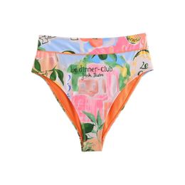 Lipsy Bikinihose Damen Gr&ouml;&szlig;e S azur / gr&uuml;n / hellorange / wei&szlig;