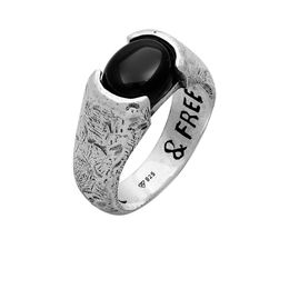 Haze&Glory Haze&glory Ring 'Liberty' Herren Gr&ouml;&szlig;e 64 schwarz / silber