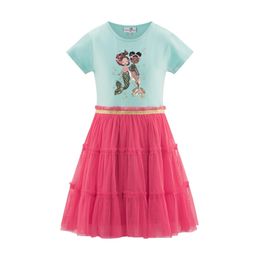happy girls Kleid M&auml;dchen Gr&ouml;&szlig;e 128 hellblau / mischfarben
