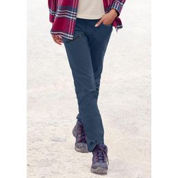 active by Lascana Lascana Active Damen LASCANA ACTIVE Trekkinghose mit 3 Zipper Taschen blau 36, N-Gr