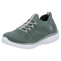 Rieker Sport Damen RIEKER Sport Slip-On Sneaker , Slipper, Freizeitschuh, Schlupfschuh mit Elastik-Einstieg gr&uuml;n 39