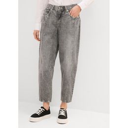 bonprix Damen bonprix Loose-fit-Jeans lockere Passform, volumin&ouml;ses, gerundetes Bein, fester Baumwoll-Denim 46, N-Gr