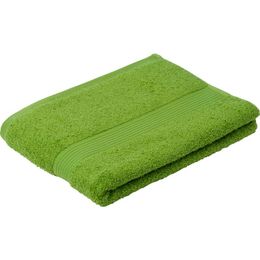 G&ouml;zze Badetuch &raquo;New York&laquo; moderne Uni-Farben, strukturierte Borte, 100% Baumwolle, in 2 Gr&ouml;&szlig;en gr&uuml;n Frottier, Obermaterial: 100% Baumwolle B/L: 100cmx150cm,