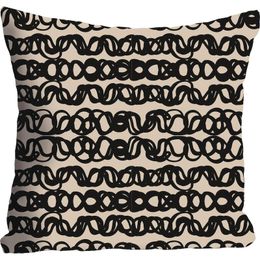 queence Dekokissen &raquo;&raquo;Linien&laquo;&laquo; Kissenh&uuml;lle ohne F&uuml;llung, 1 St&uuml;ck bunt Polyester B/L: 40cm x 40cm, 1 Stk.