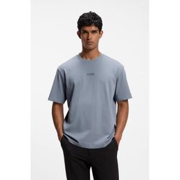 BOSS Green Herren BOSS Green T-Shirt &raquo;Tee 10 Relaxed Fit&laquo; Rundhalsausschnitt, relaxed Fit, reine Baumwolle grau L