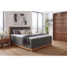 OTTO home Boxbett &raquo;Fennor, Doppelbett, Polsterbett, Federkernbett, Komforbett, 160/180 cm&laquo; Boxbett: 5-Z-Taschenfederkern im Unterbau, H&auml;rtegrad 3, 