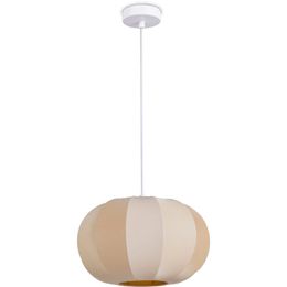 Paco Home Pendelleuchte &raquo;HUGO PD1&laquo; E27 wei&szlig; 1, &Oslash; 30cm H: 20cm