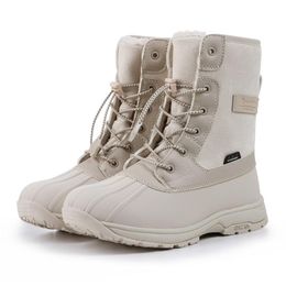 Luhta Damen Winterboots &raquo;TUTTU MS&laquo; wasserdicht, gef&uuml;ttert, mit Gummilaufsohle, mit Schnellverschluss beige 40