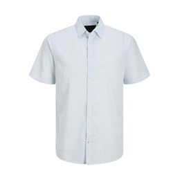 JACK & JONES Button Up Shirt male size S Beige / Blue / Black