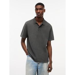 Tommy Jeans Herren Poloshirt &raquo;TJM REGULAR WASHED WAFFLE&laquo; grau XXL
