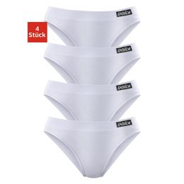 Petite Fleur By Lascana Damen petite fleur by Lascana Jazz-Pants Slips 4er-Pack, aus elastischer Baumwolle wei&szlig; 36