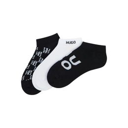 Hugo Underwear Herren HUGO Underwear Sneakersocken 3 Paar tlg. verst&auml;rkte Fersen- und Zehenpartie schwarz-wei&szlig; 39-42