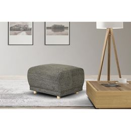OTTO home Polsterhocker &raquo;LEMPS mit Wellenunterfederung, Ma&szlig;e B/T/H: 70/63/45 cm&laquo; passend zur Serie, in hochwertiger Verarbeitung grau 100% Polyester B