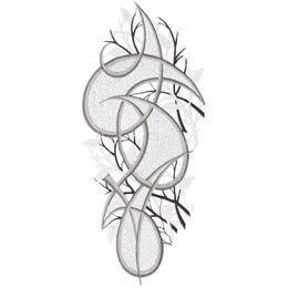 Fensterbild &raquo;Fensterbild "Ornament" farbig&laquo; bunt Polyester B/L: 15cm x 35cm