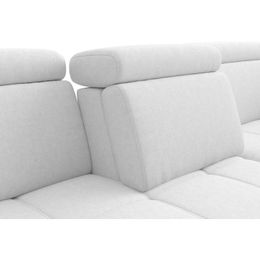 Sit & More sit&more Ecksofa &raquo;Vanity, L-Form, B: 264 cm,&laquo; Inkl.Sitz-,Kopf-und Armteilverstellung grau 100% Polyester B/H/T: 264cm x 84cm x 181cm, Chenille, 