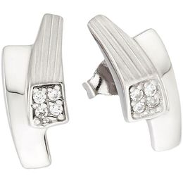 Bruno Banani Damen Paar Ohrstecker &raquo;Schmuck&laquo; mit Zirkonia (synth.) silber Silber 925 (Sterlingsilber)
