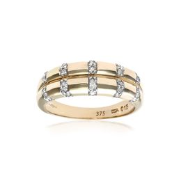 Diamant Leternel Ring 'Ehering aus 375 Gelbgold mit Diamant' Damen Gr&ouml;&szlig;e 60 gold