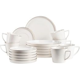 M&auml;ser M&Auml;SER Kaffeeservice &raquo;SITA, Kaffeeservice, Porzellan&laquo; Geschirr-Set, Service gold Porzellan 18 Stk.