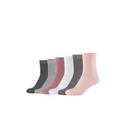 Mustang Damen Mustang Socken 6 Paar tlg. mit verst&auml;rktem Fersen- und Zehenbereich rosa 39-42