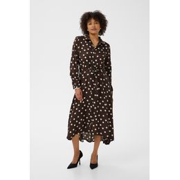 Kaffe Kleid 'KAoline' Damen Gr&ouml;&szlig;e 38 schoko / wei&szlig; Sommerkleid