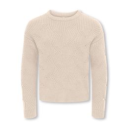 Kids Only M&auml;dchen KIDS Only Strickpullover &raquo;KOGKATIA LS STRUCTURE O-NECK CP KNT&laquo; grau 134/140