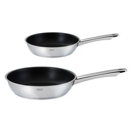 R&ouml;sle R&Ouml;SLE Pfannen-Set &raquo;MOMENTS 2-tlg. &Oslash; 20,28 cm PTFE ProPlex&laquo; Edelstahl 18/10 Set, 2 tlg. tlg. silber Einheitsgr&ouml;&szlig;e