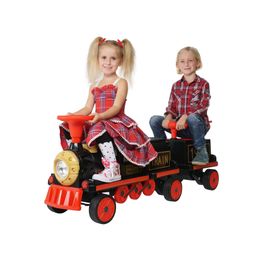 Actionbikes Motors Kinder-Elektrozug mit Anh&auml;nger, elektrische Eisenbahn, 3 Sitzpl&auml;tze, 5 km/h, Soft-Start, 180 Watt (2.0)