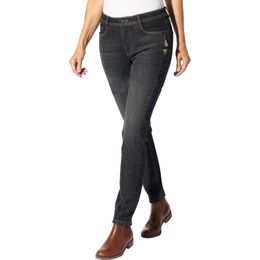 CR&Eacute;ATION L Damen Jeans in modischer Waschung black denim Gr&ouml;&szlig;e 40