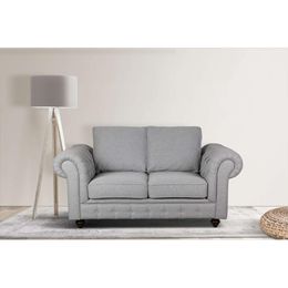 Home Affaire 2-Sitzer &raquo;MENDITTE&laquo; Knopfheftung im Armlehnbereich und an der Vorderkante, hohe Qualit&auml;t grau 100% Polyester B/H/T: 170cm x 90cm x 93cm, 