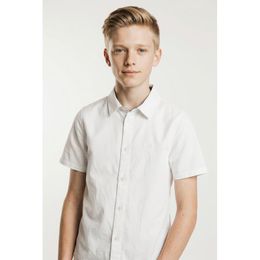 name it Jungen Kurzarmhemd &raquo;NKMNEWSA SS SHIRT NOOS&laquo; Baumwolle, normal geschnitten wei&szlig; 104, N-Gr