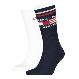 Tommy Hilfiger Herren Socken 2 Paar schwarz-wei&szlig; 43-46