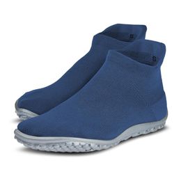 Leguano Damen Barfu&szlig;schuh &raquo;SNEAKER&laquo; , Bequemschuh, Komfortschuh f&uuml;r Maschinenw&auml;sche geeignet blau L (42/43)