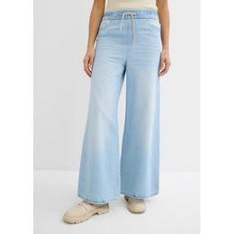 bonprix Damen bonprix Weite Jeans mit Bequembund, lockere Passform im Loose Fit 50, N-Gr