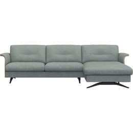FLEXLUX Ecksofa &raquo;Glow, super bequem durch hochwertigem Sitzaufbau mit Federkern, L-Form&laquo; Modernes skandinavisches Design blau 62% Polyester/17%