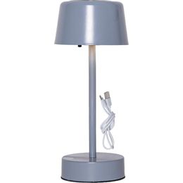 Parforce Traditional Hunting LED Solarleuchte &raquo;Solarlampe Solei&laquo; LED-Board 1 Stk. Warmwei&szlig; Solar- und USB-Ladung, D&auml;mmerungssensor, 12 Lichtpunkte grau 1, &Oslash; 12cm H: 26,5cm, 1 Stk.