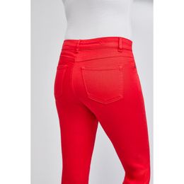Wonderjeans Damen wonderjeans 7/8-Hose 100% Bewegungsfreiheit rot 46, L&auml;nge 27